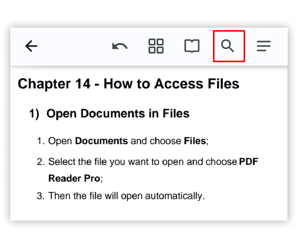 How To Search For Text In PDF Android Help PDF Reader Pro